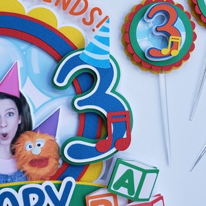 Ms. Rachel Cake and Cupcake Toppers in Bright Colors, Colorful Ms ...