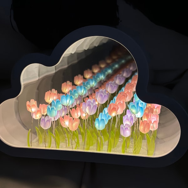 Tulip Cloud Lamp - Etsy UK