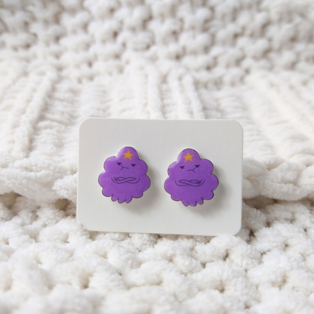 Lumpy Space Princess Studs Cute Adventure Time Earrings Gift Ideas for ...