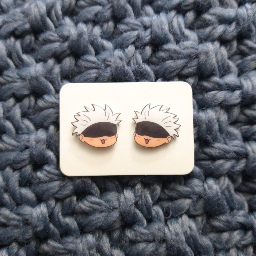 Gojo Studs, Cute JJK Earrings, Handmade Gift for Anime Fans ...