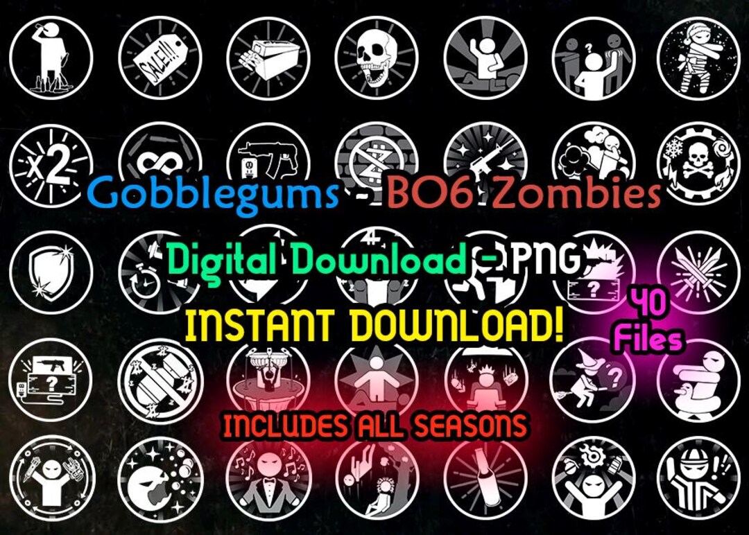 Gobblegums Icons Black Ops 6 Zombies - Gobblegums Zombies - BO6 Zombies ...
