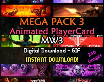 Animated Player Card MW3 Mega Pack 3 - Animated - Gif - Card - MW3 ...