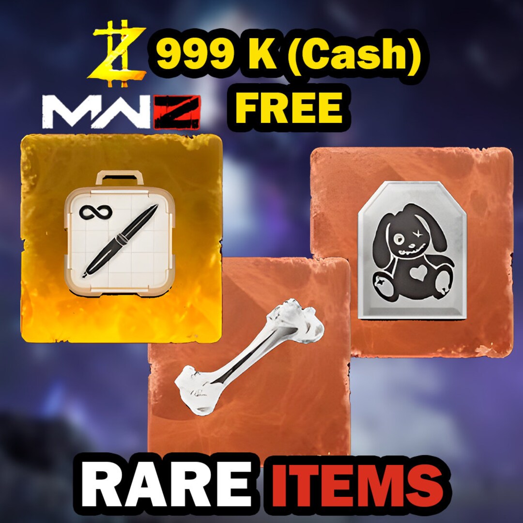 MW3 Zombies MWZ COD Rare Items instant Drop Cash 999k - Etsy