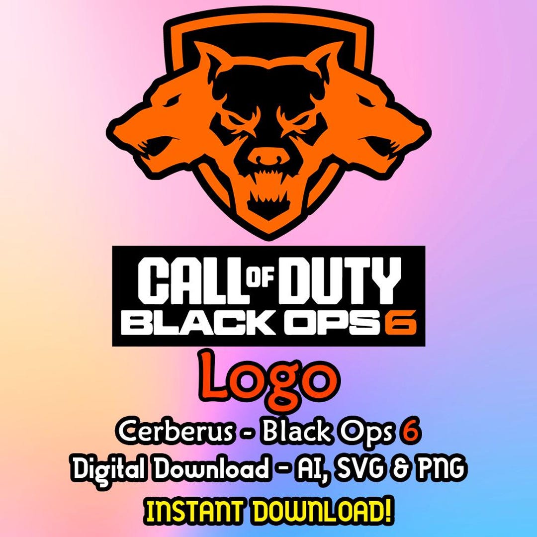 Call of Duty: Black Ops 6 Logo Black Ops 6 BO6 Logo Ai SVG PNG COD ...