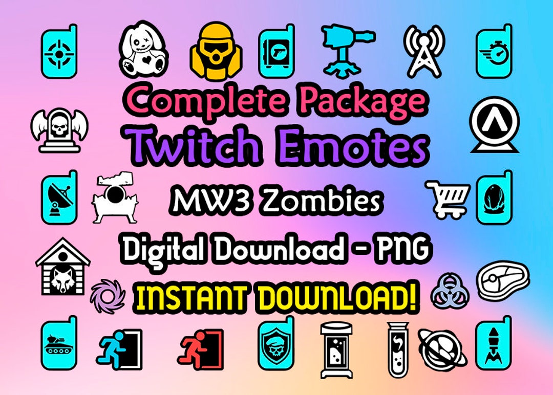 Twitch Emotes Zombies Pack Emotes Twitch MW3 Zombies MWZ COD - Etsy