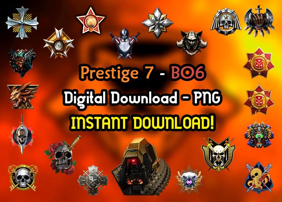 Prestige Icon Pack 7 Black Ops 6 - Prestige - BO6 - COD - PNG - Etsy