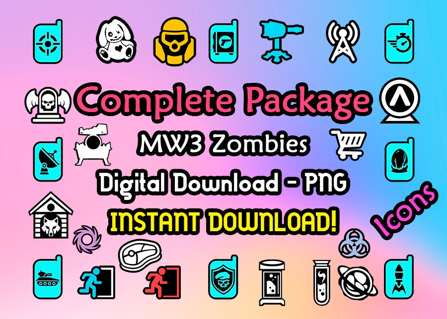 Pack Icons Zombies Icons MW3 Zombies MWZ COD - Etsy