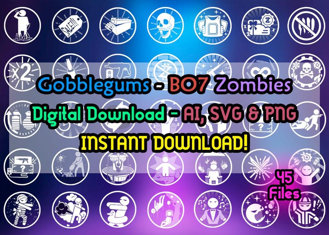 Gobblegums Icons Black Ops 7 Zombies - Gobblegums Zombies - BO7 Zombies ...