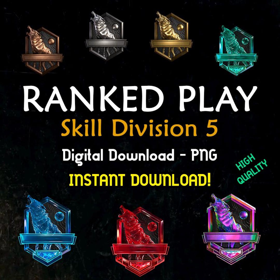 Ranked Play Black Ops 6 Icon Pack Skill Division 10 BO6 BO6 RANKED COD ...