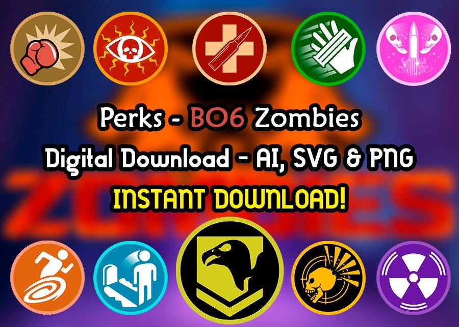 Soda Perk Black Ops 6 Perks Zombies BO6 Zombies COD ai SVG PNG - Etsy