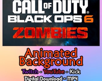 Animated Background Call of Duty: Black Ops 6 Twitch Youtube Kick Black ...
