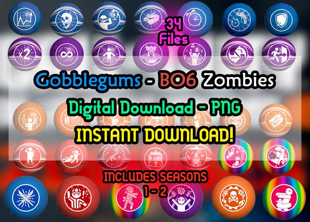 Gobblegums Black Ops 6 Zombies Icons - Gobblegums Zombies - BO6 Zombies ...