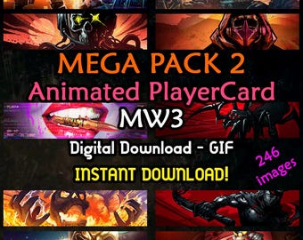 Animated Player Card MW3 Mega Pack 2 - Animated - Gif - Card - MW3 ...