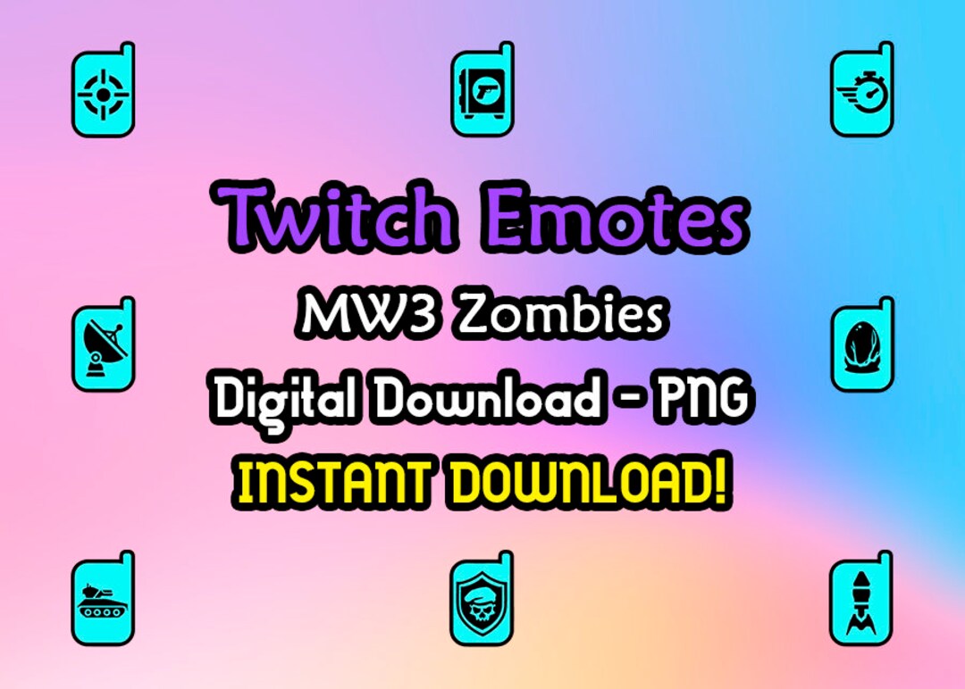 Twitch Emotes Zombies Emotes Twitch MW3 Zombies MWZ COD - Etsy