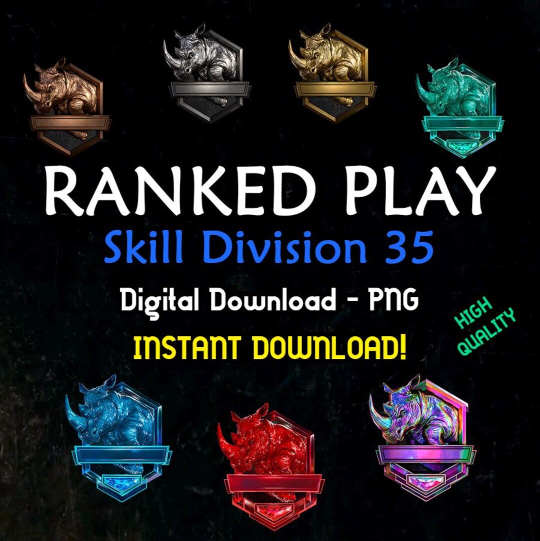 Ranked Play Black Ops 6 Icon Pack Skill Division 35 BO6 BO6 RANKED COD ...