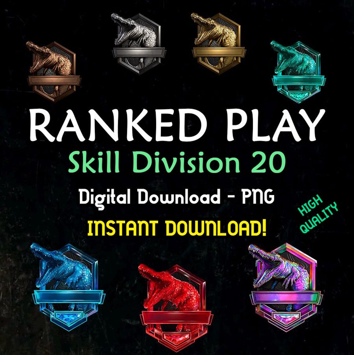 Ranked Play Black Ops 6 Icon Pack Skill Division 20 BO6 BO6 RANKED COD ...