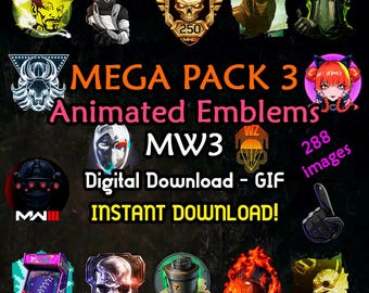 Animated Emblems Mega Pack 3 - Gif - Emblems - MW3 - COD - BO6 - Etsy