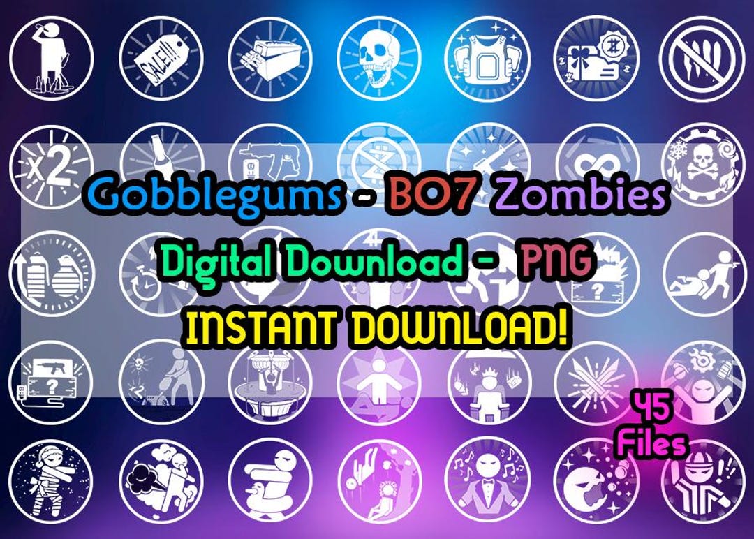 Gobblegums Icons Black Ops 7 Zombies - Gobblegums Zombies - BO7 Zombies ...