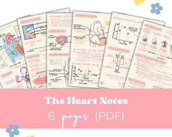 Cardiovascular Study Guide - Etsy Canada