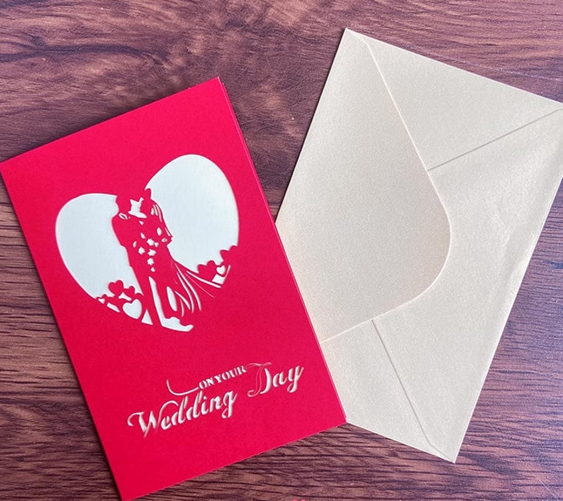 Elegant Wedding Day Couple 3D Pop-up Card - Congratulations, Newly Wed ...