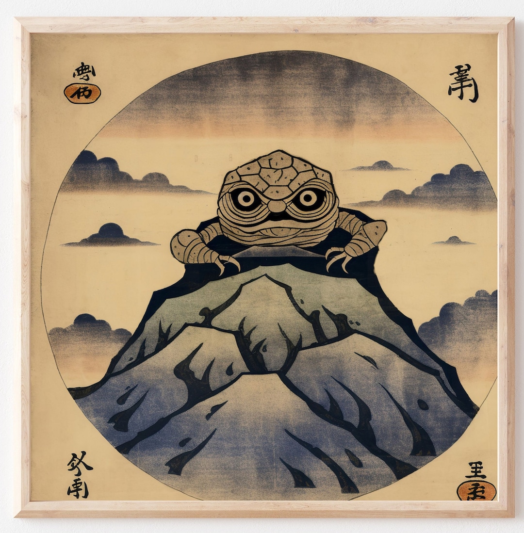 Geodude Pokemon Wall Art DOWNLOAD ONLY, Vintage Ukiyo-e Style Pokemon ...