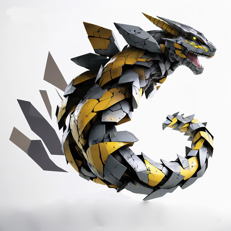 Steelix Pokemon Wall Art or Poster, DOWNLOAD ONLY | Pokemon Inspired ...