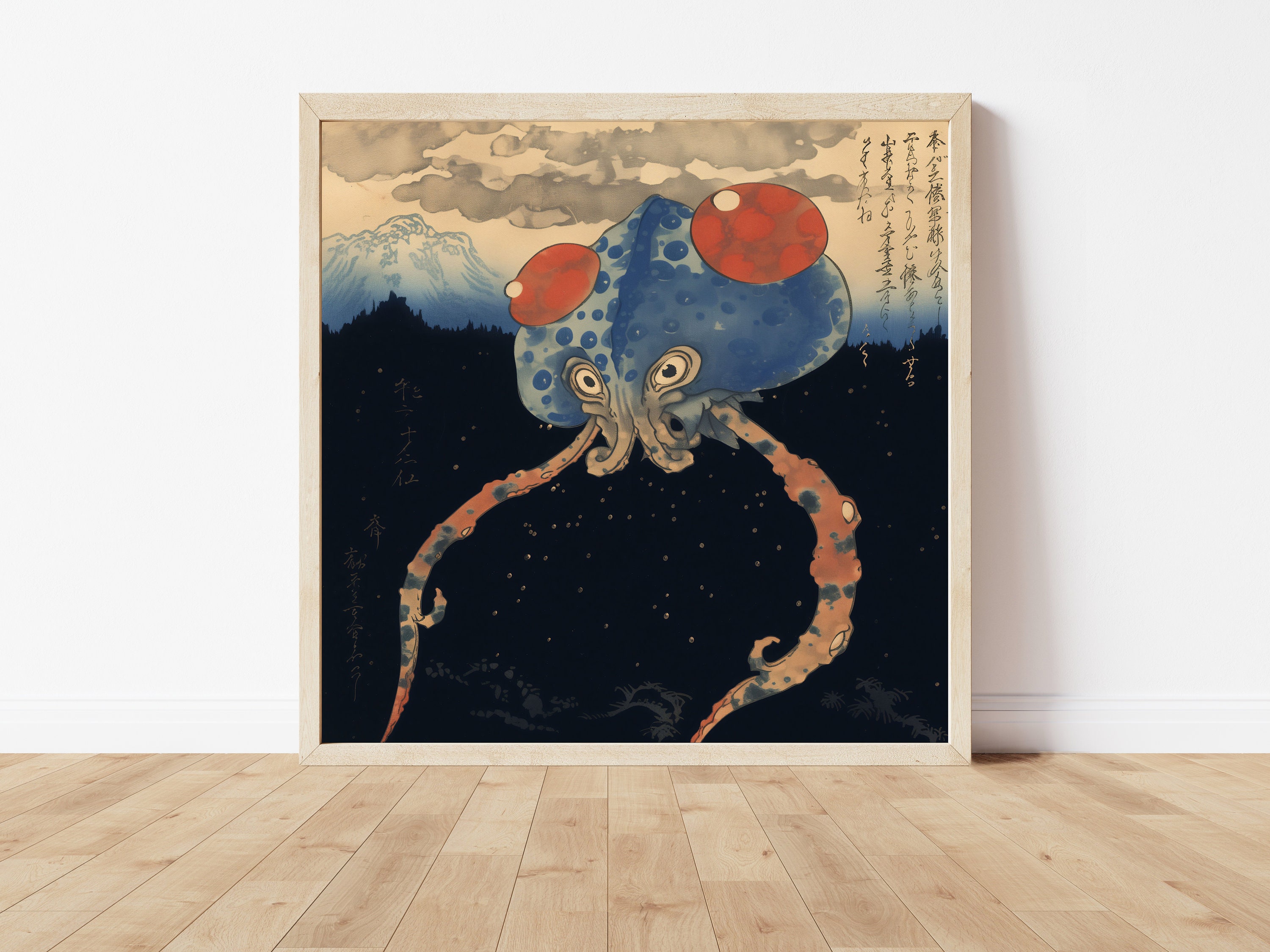 Tentacool Ukiyo-e Poster: Pokémon-inspired Matte Art Print - Etsy