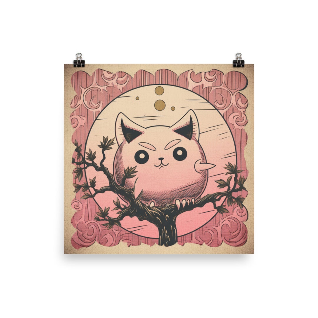 Ukiyo-e Jigglypuff Poster, Japanese-inspired Pokémon Art, Matte Finish ...