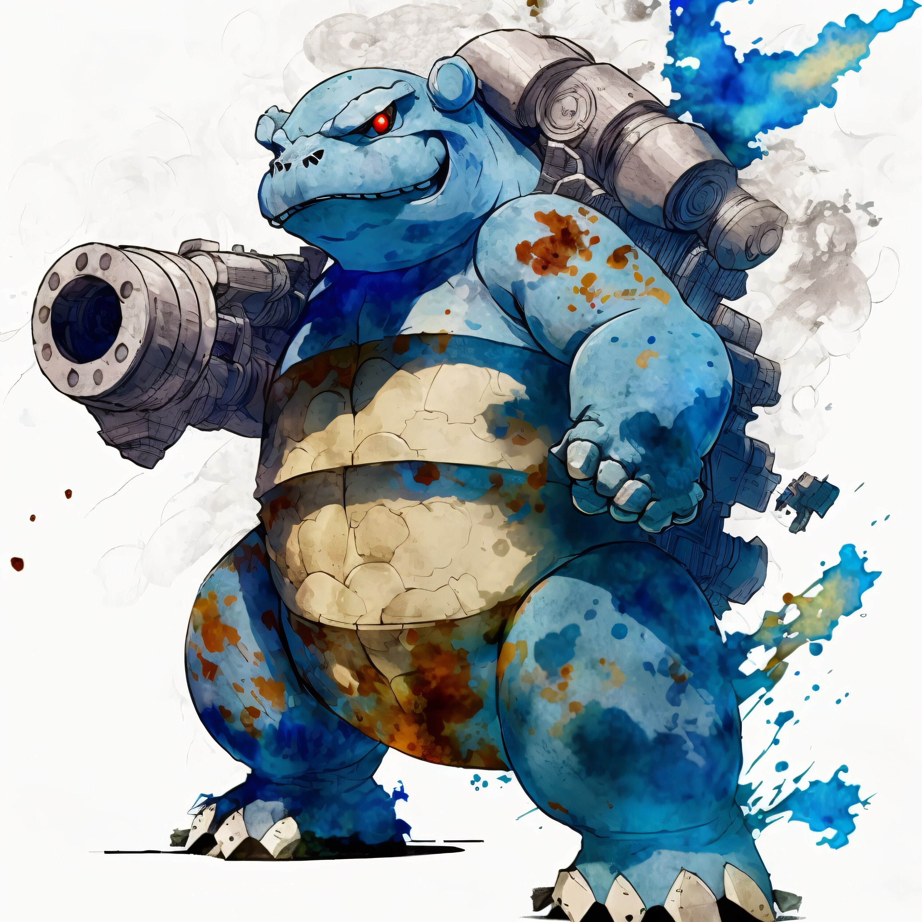 Squirtle and Blastoise Evolution Pokemon Printable Wall Art Set, DOWNLOAD Pokemon Inspired ...