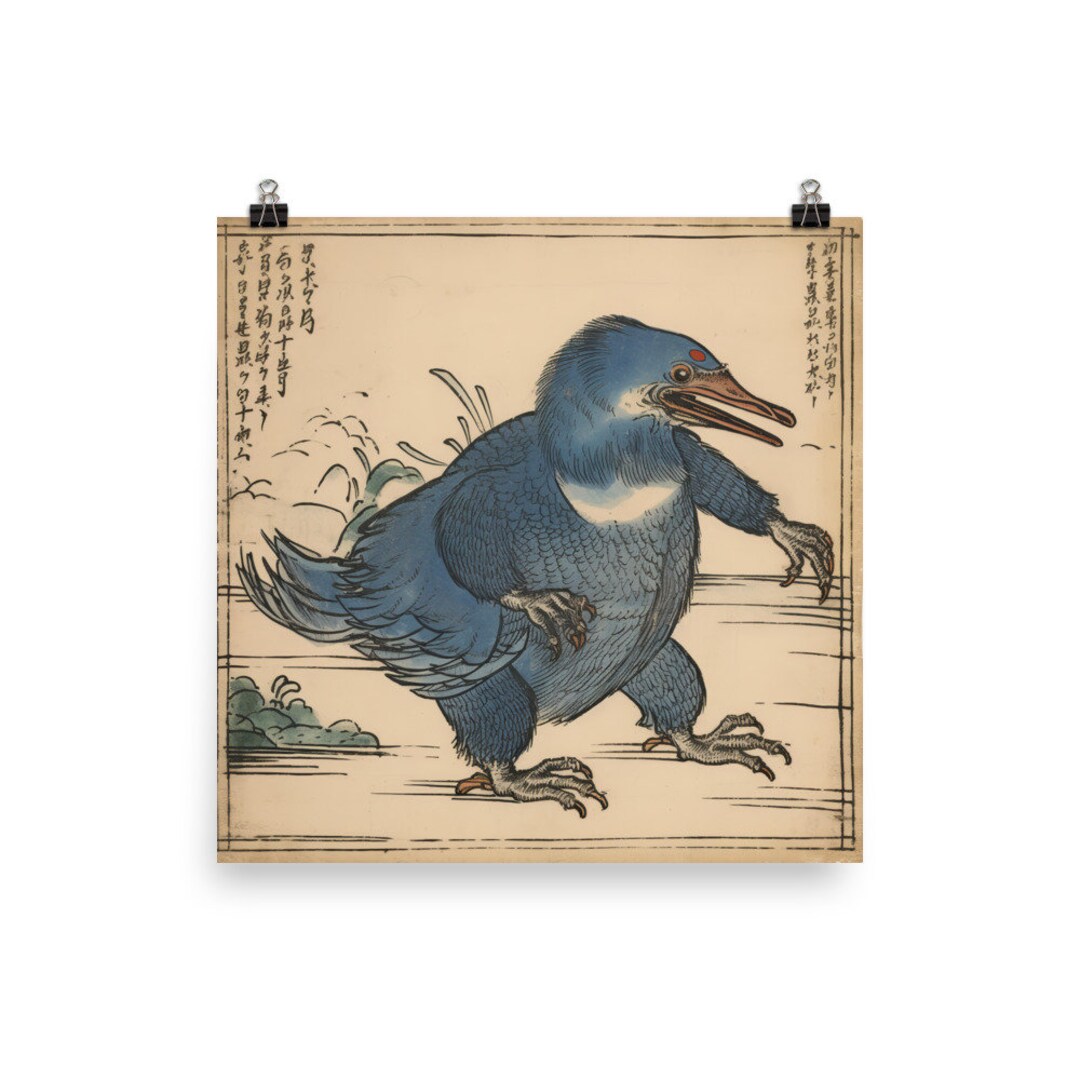 Ukiyo-e Golduck Poster, Japanese-inspired Pokémon Art, Matte Finish ...