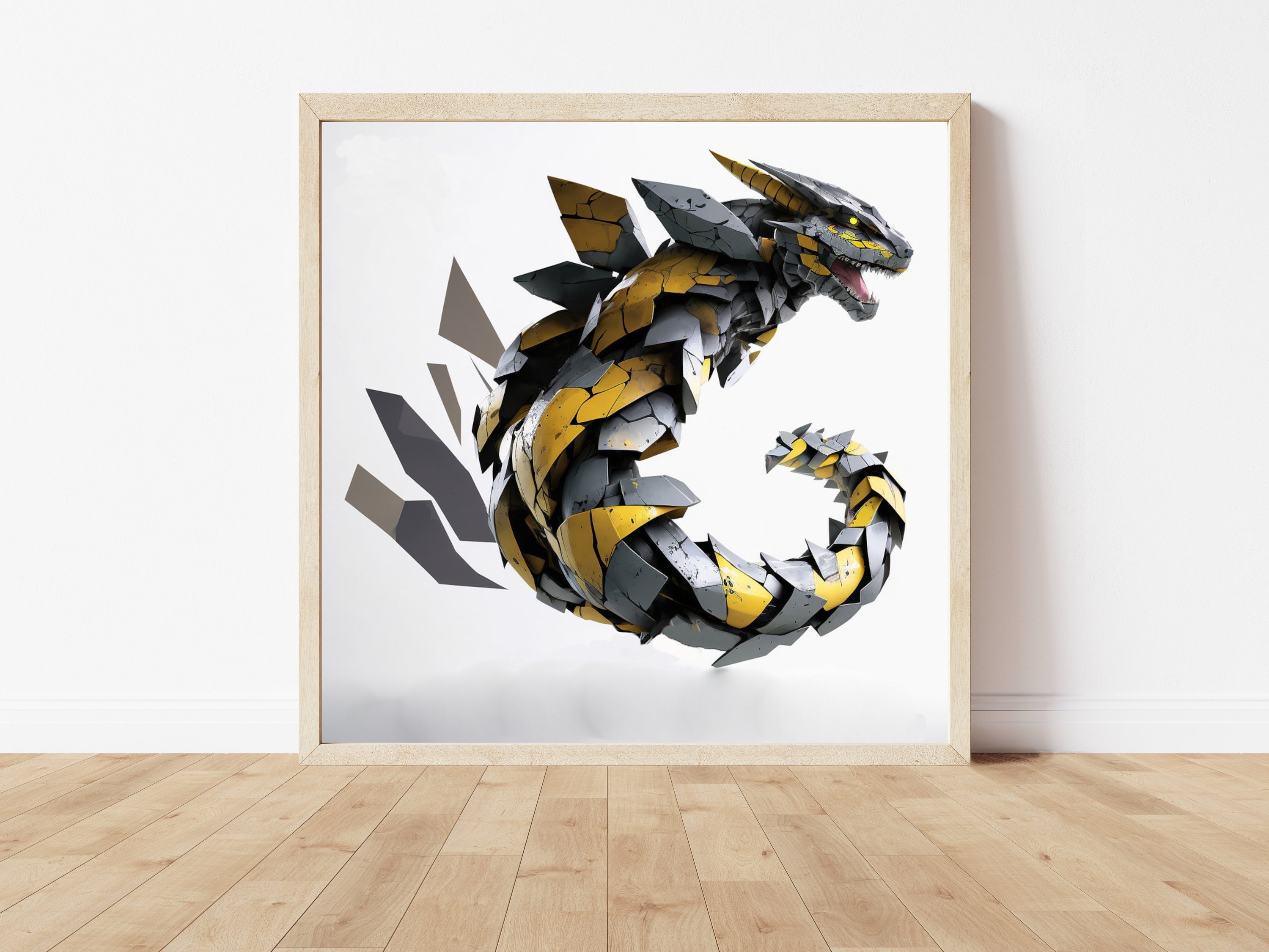 Steelix Pokemon Wall Art or Poster, DOWNLOAD ONLY | Pokemon Inspired ...