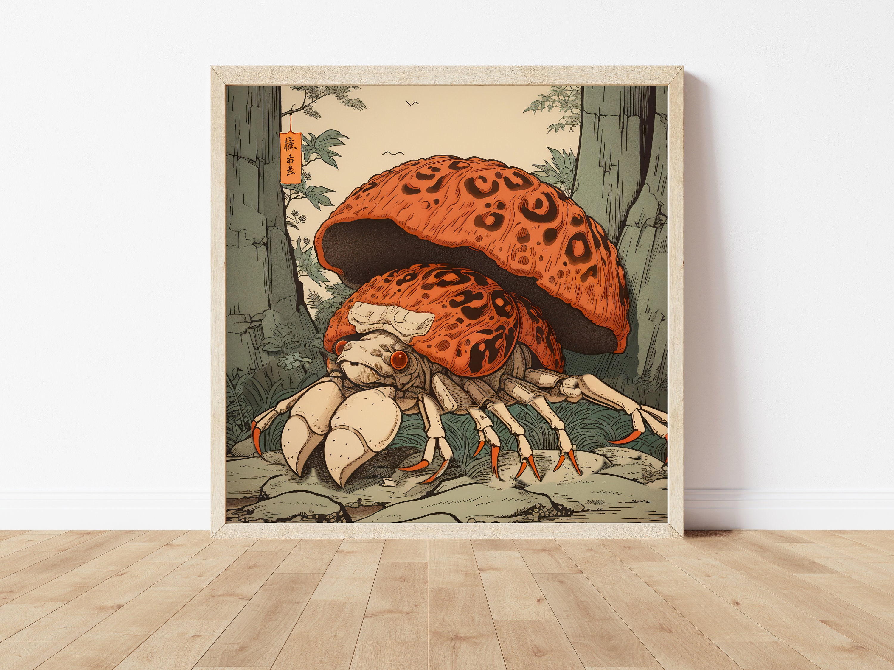 Paras and Parasect Pokemon Wall Art Prints - Vintage Ukiyo-e Style ...