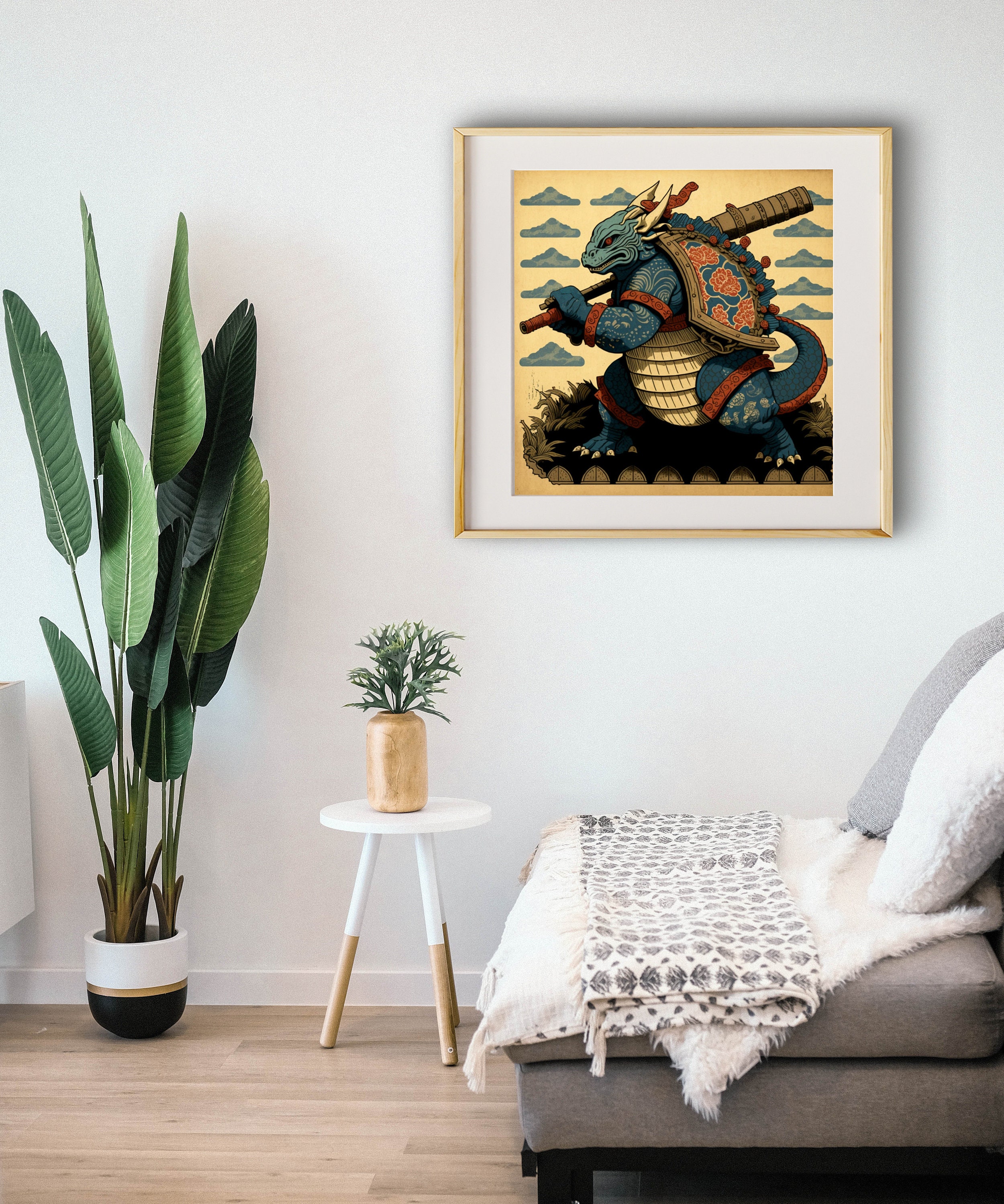 Ukiyo-e Style Blastoise Poster, Matte Finish Print, Japanese-inspired ...