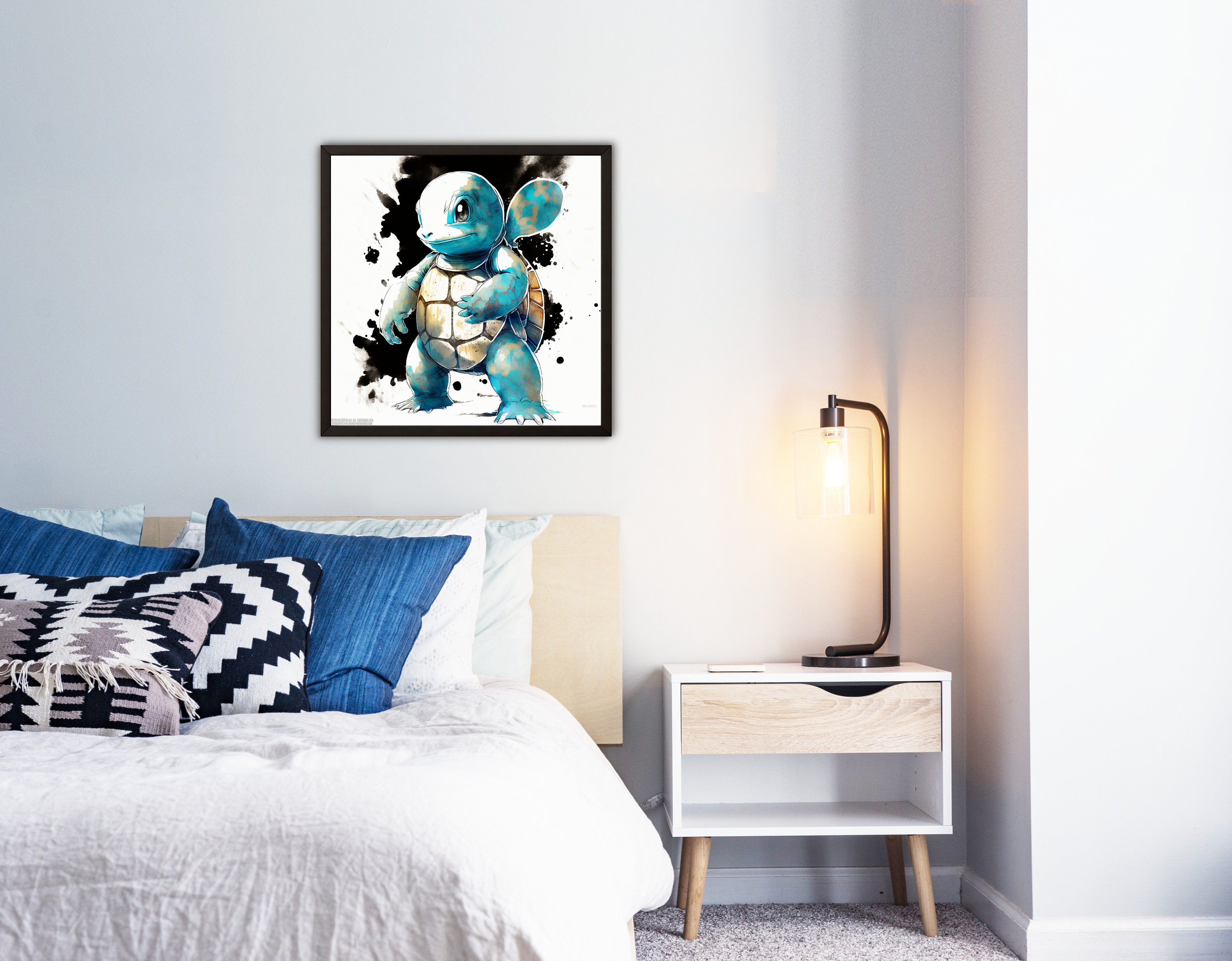 Squirtle Poster - Adorable Watercolor, Matte Finish Print, Beloved ...