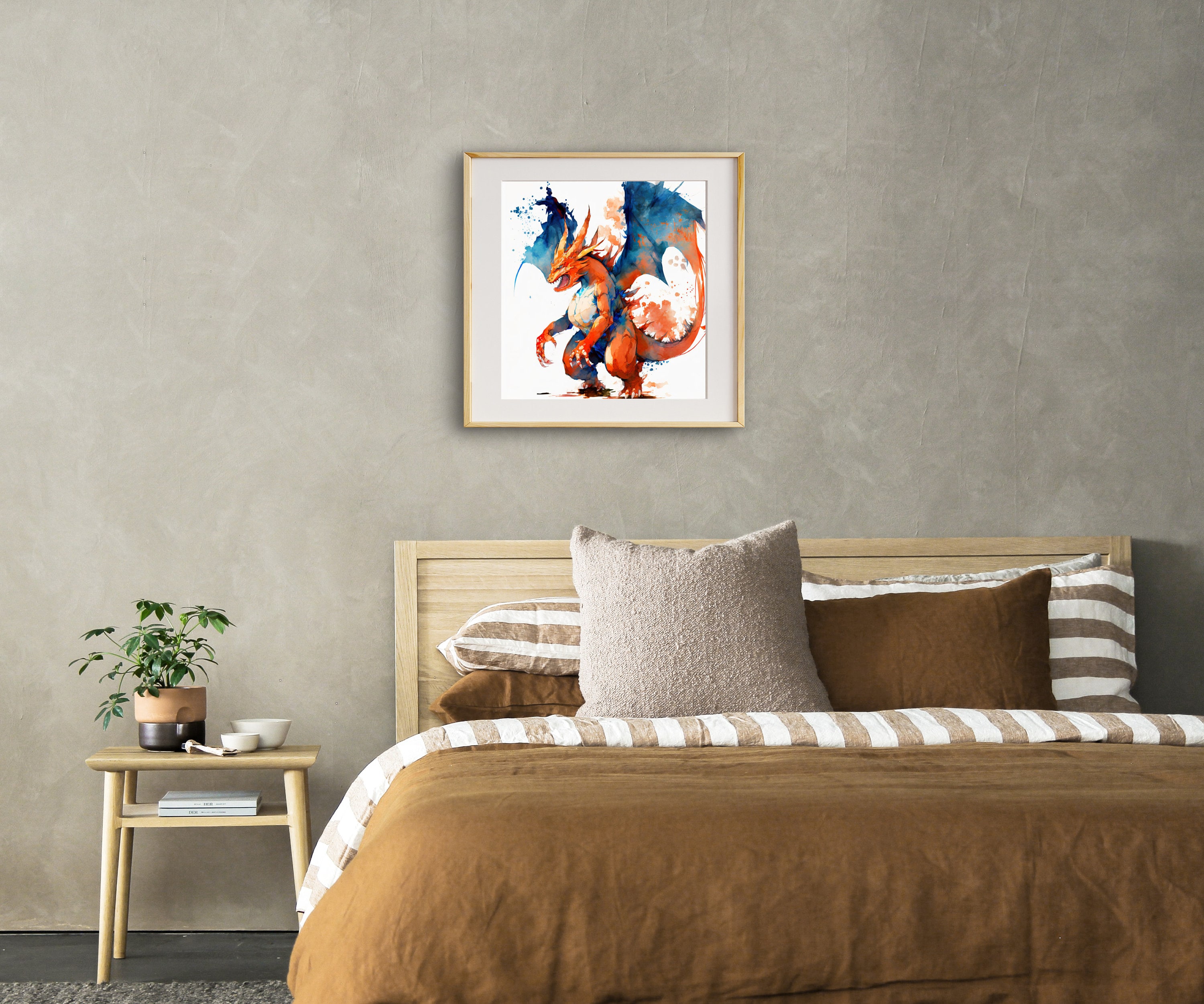 Charizard Poster Stunning Watercolor, Matte Finish Print, Iconic ...