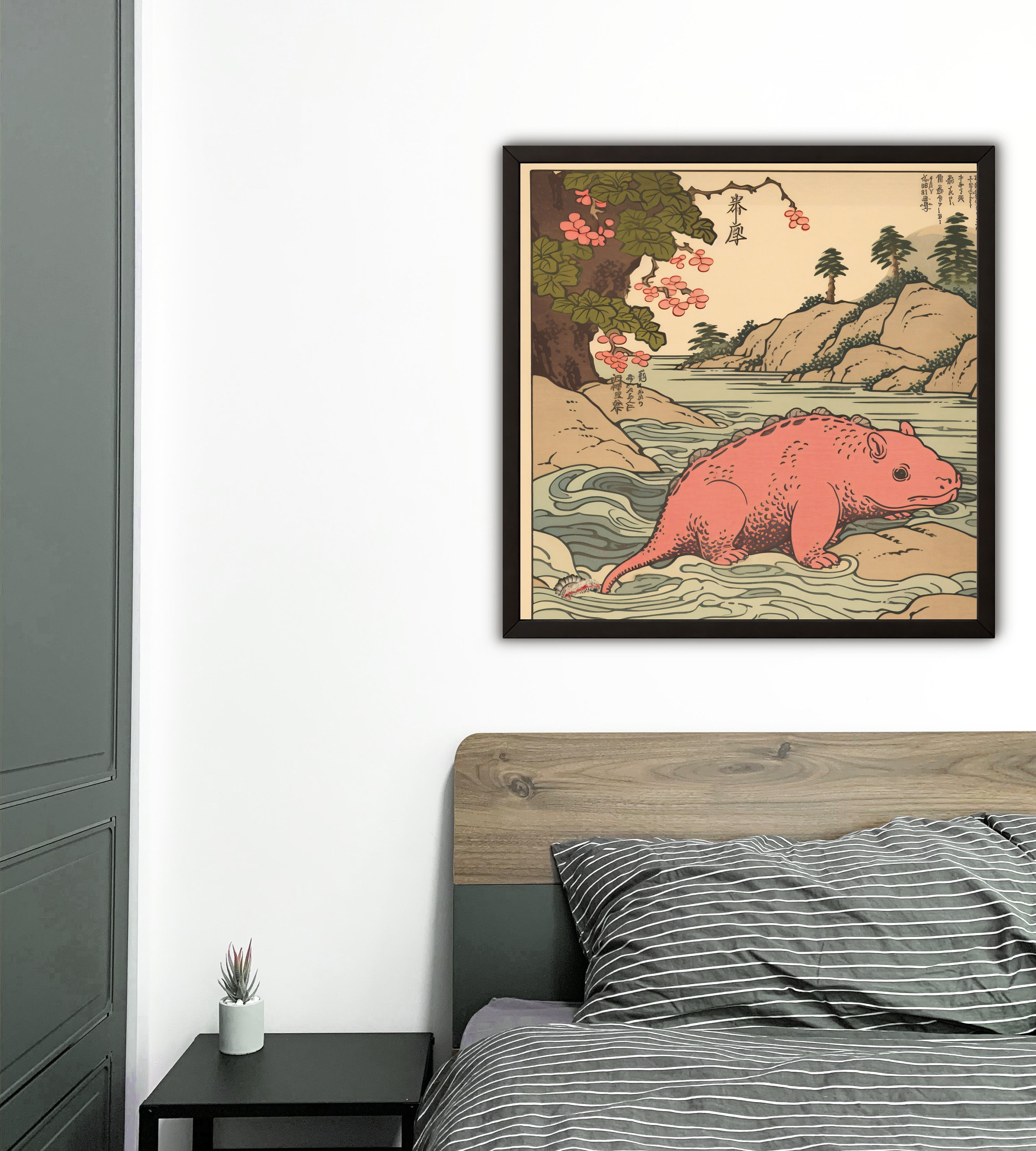 Slowpoke Ukiyo-e Poster, Pokémon-inspired Matte Art Print Unique Gift ...