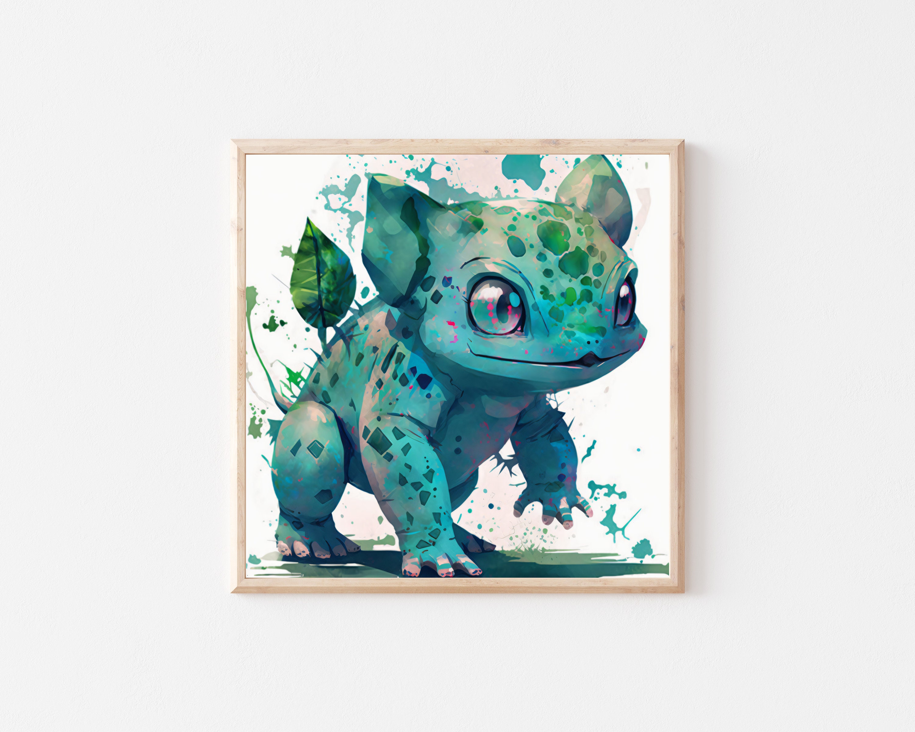 Bulbasaur Poster Watercolor Style Matte Finish Print - Etsy