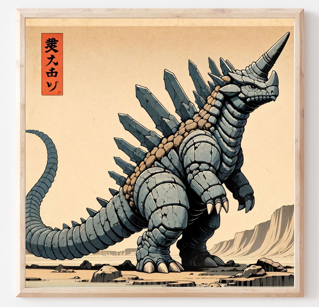Rhydon Pokemon Wall Art - DOWNLOAD ONLY, Vintage Ukiyo-e Style ...