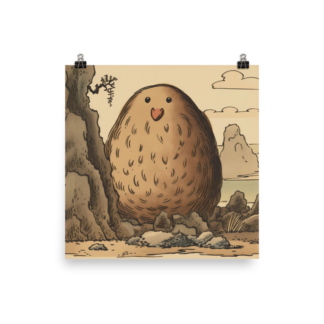 Ukiyo-e Diglett Poster, Japanese-inspired Pokémon Art, Matte Finish ...