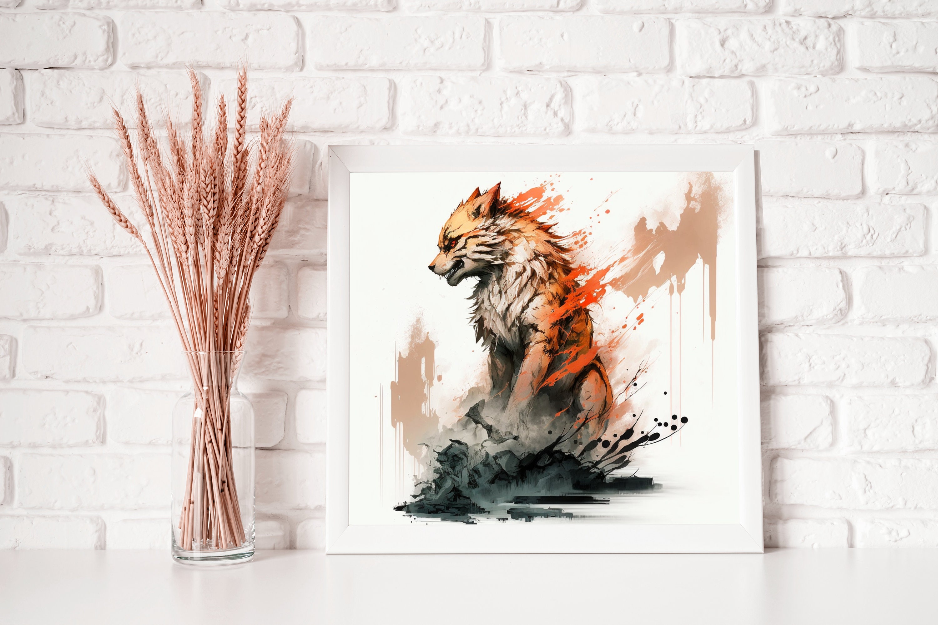 Arcanine Pokemon Wall Art or Poster, DOWNLOAD ONLY Pokemon Inspired ...