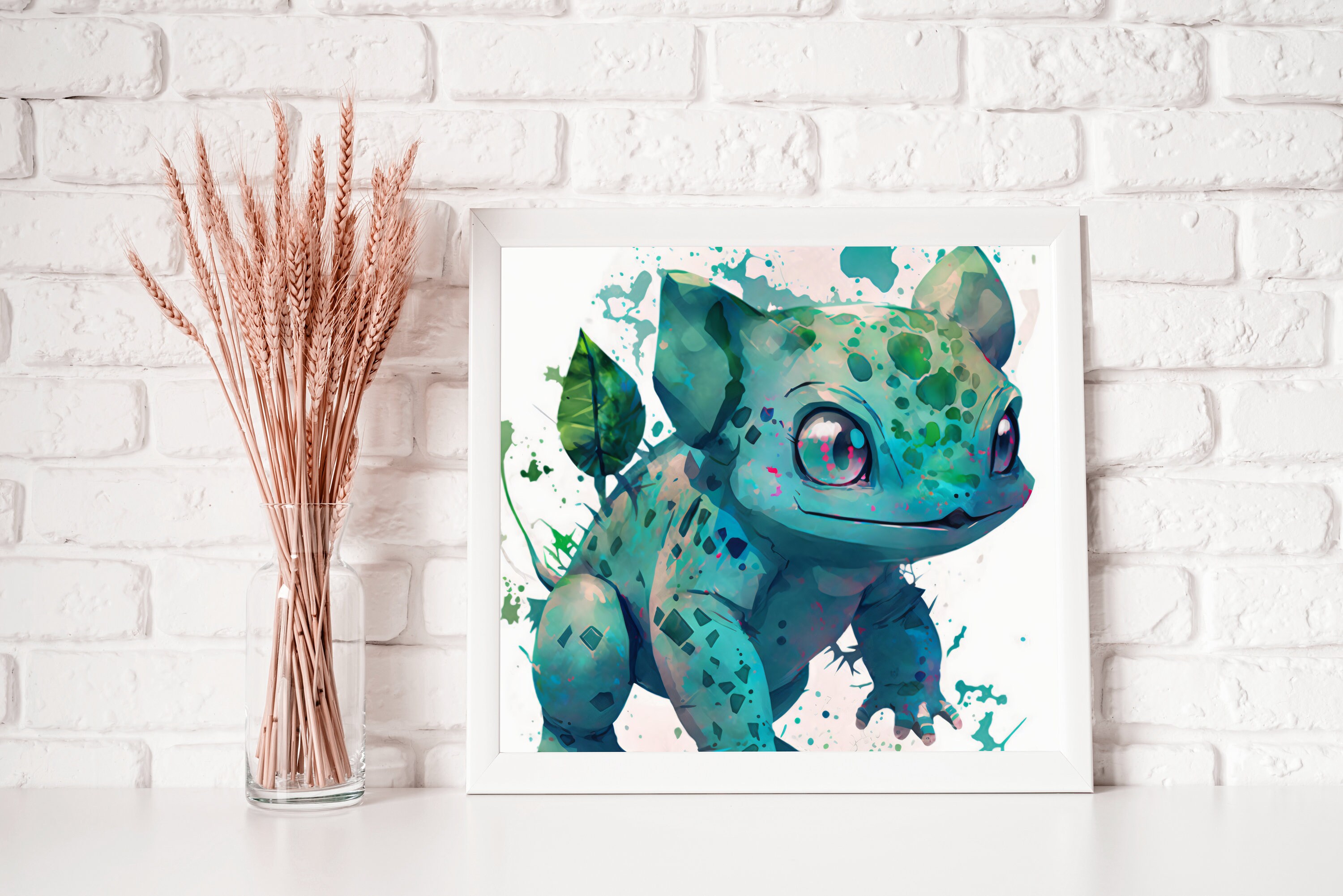 Bulbasaur Poster Watercolor Style Matte Finish Print - Etsy