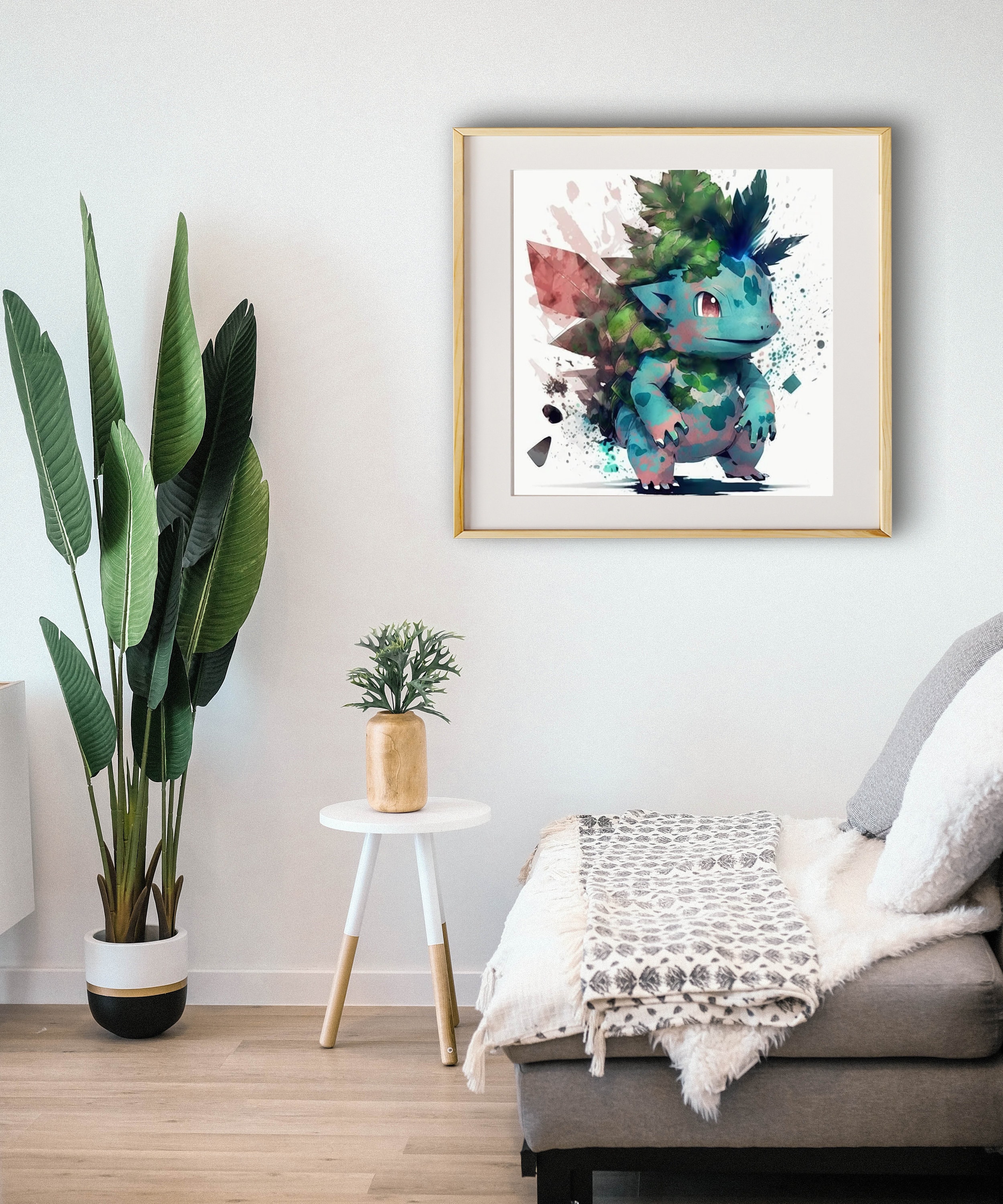 Ivysaur Poster - Enchanting Watercolor, Matte Finish Print, Evolved ...