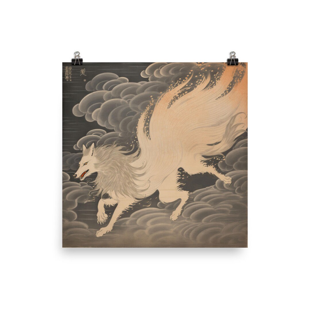 Ukiyo-e Ninetales Poster, Japanese-inspired Pokémon Art, Matte Finish ...