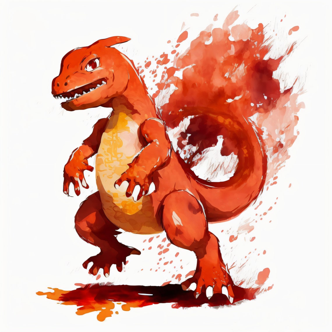 Charizard Evolution Pokemon Printable Wall Art Set DOWNLOAD - Etsy