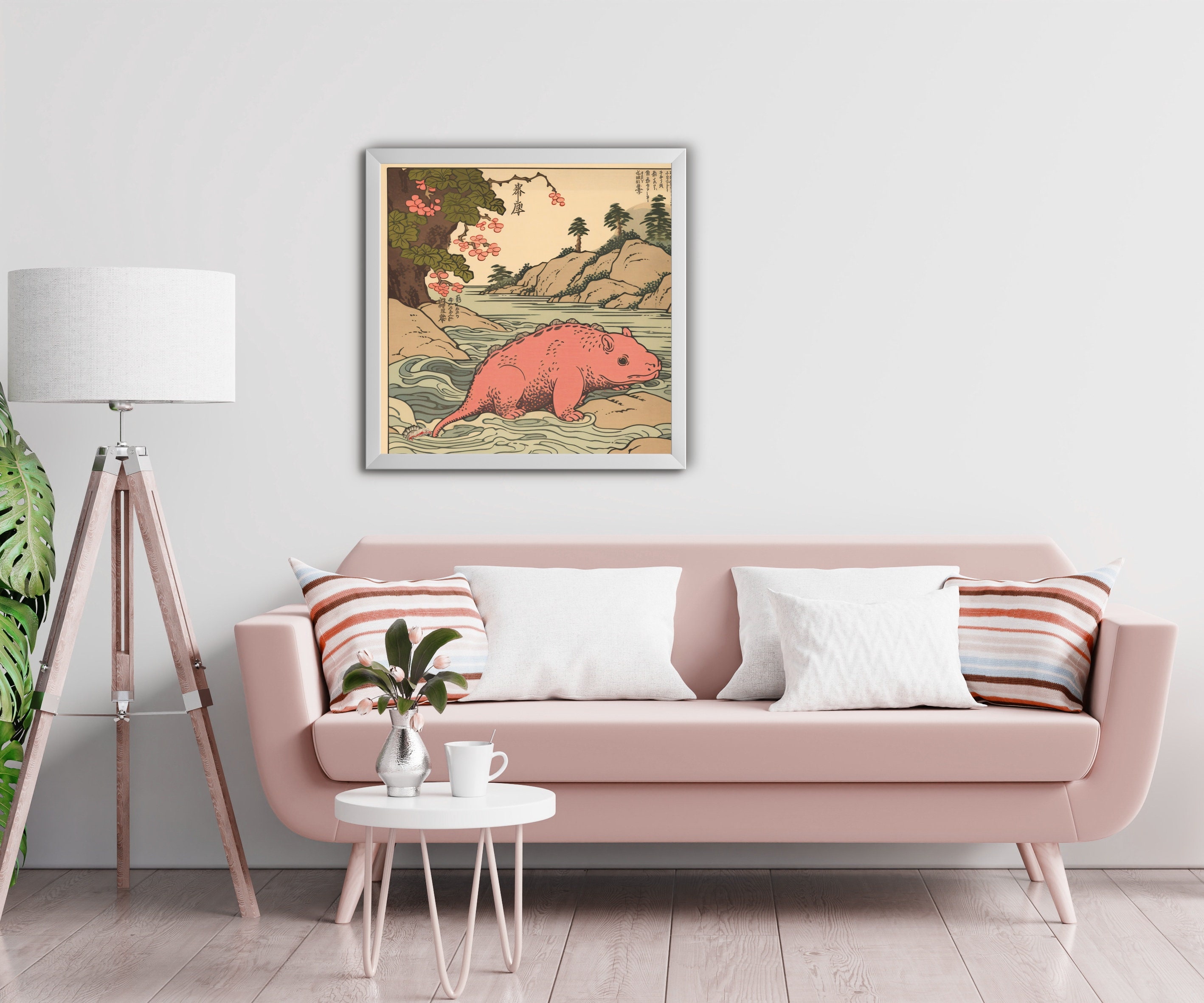 Slowpoke Ukiyo-e Poster, Pokémon-inspired Matte Art Print Unique Gift ...