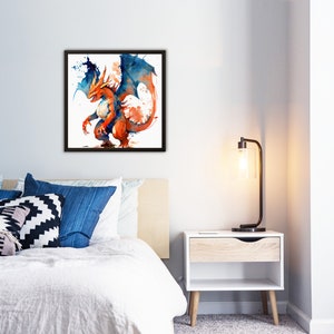 Charizard Poster - Stunning Watercolor, Matte Finish Print, Iconic ...