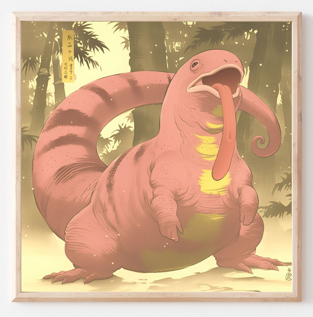 Lickitung Pokemon Wall Art - Vintage Style, DOWNLOAD ONLY | Pokemon ...
