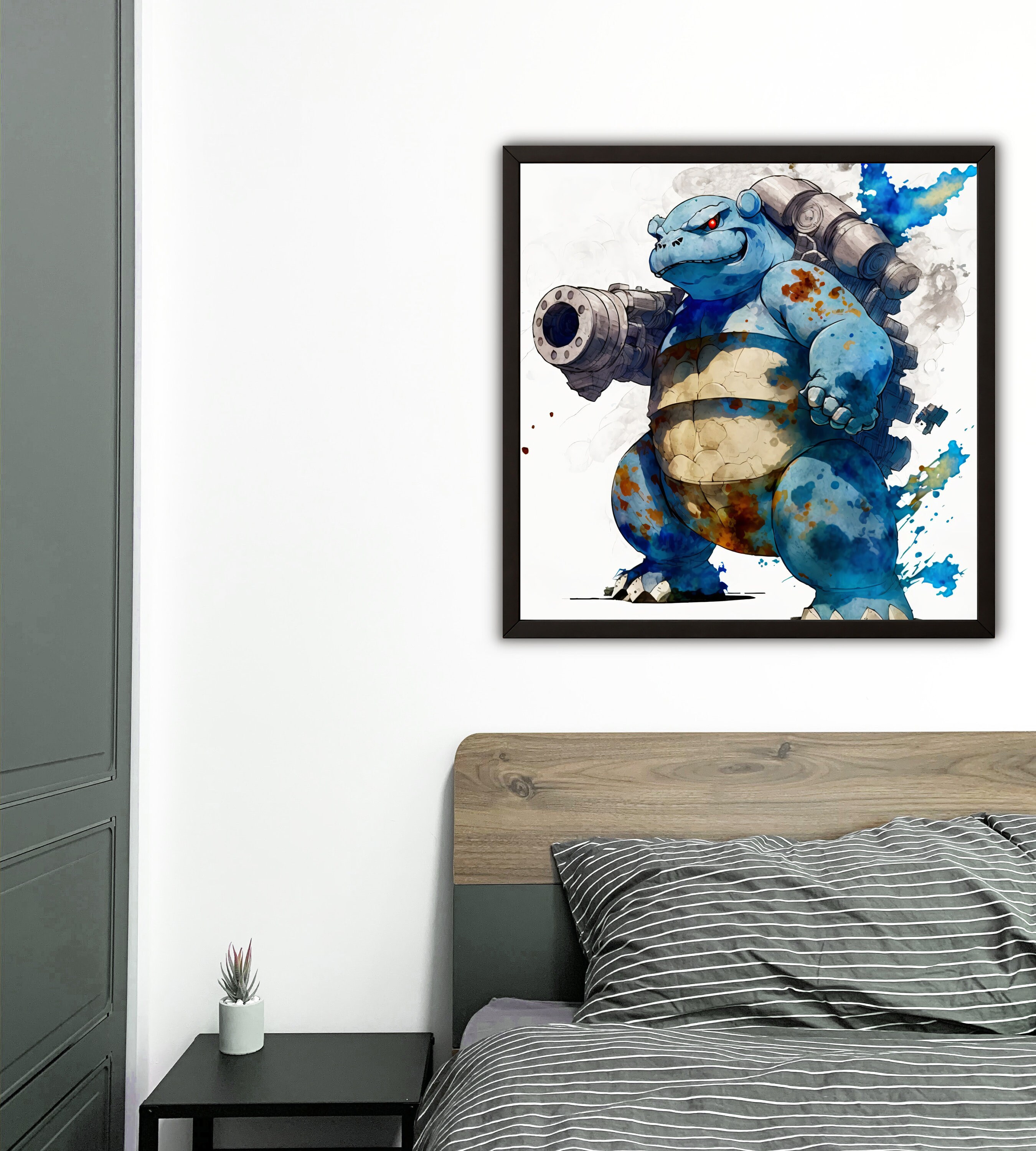Blastoise Printable Wall Art, Pokemon Decor DOWNLOAD Blastoise Inspired ...