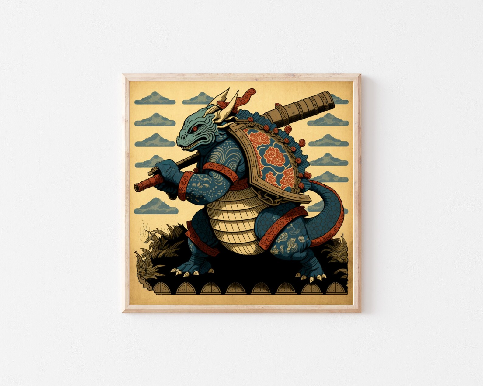Ukiyo-e Style Blastoise Poster Matte Finish Print - Etsy
