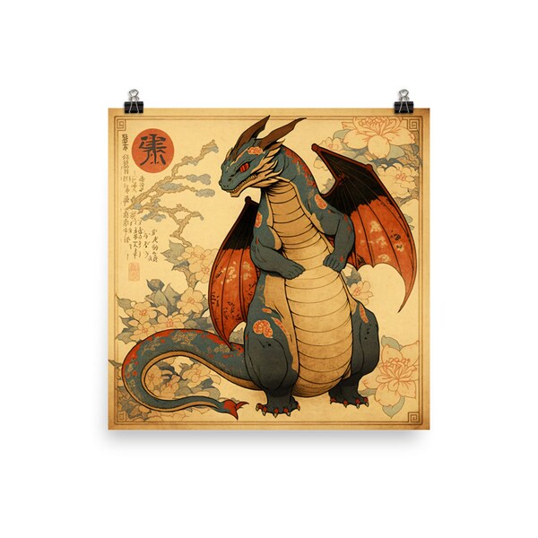 Realistic Charizard Art - Etsy